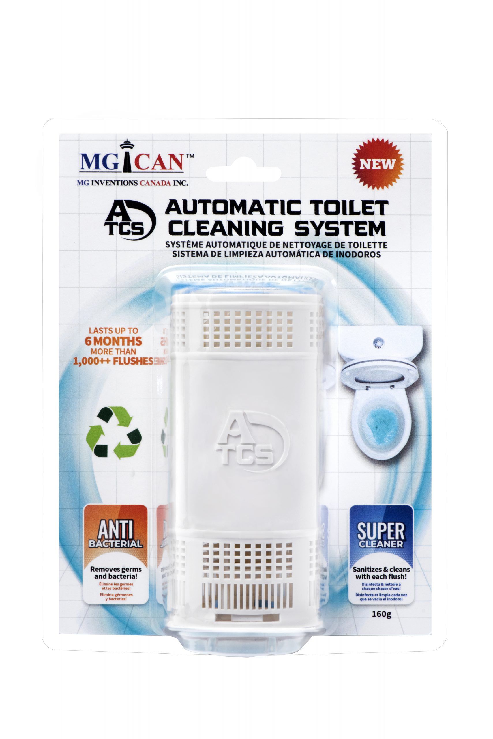 Automatic Toilet Cleaning System – MGICAN | MG Inventions Canada Inc.
